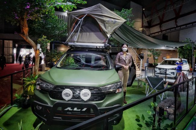IIMS 2022: Suzuki Display Modif XL7 Camper Van Bernuansa Alam